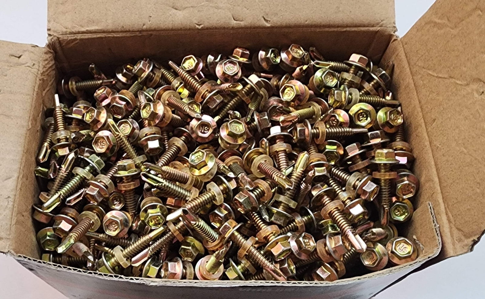 Self-Tapping Metal Screws Hex Head Washer - Walmart.com