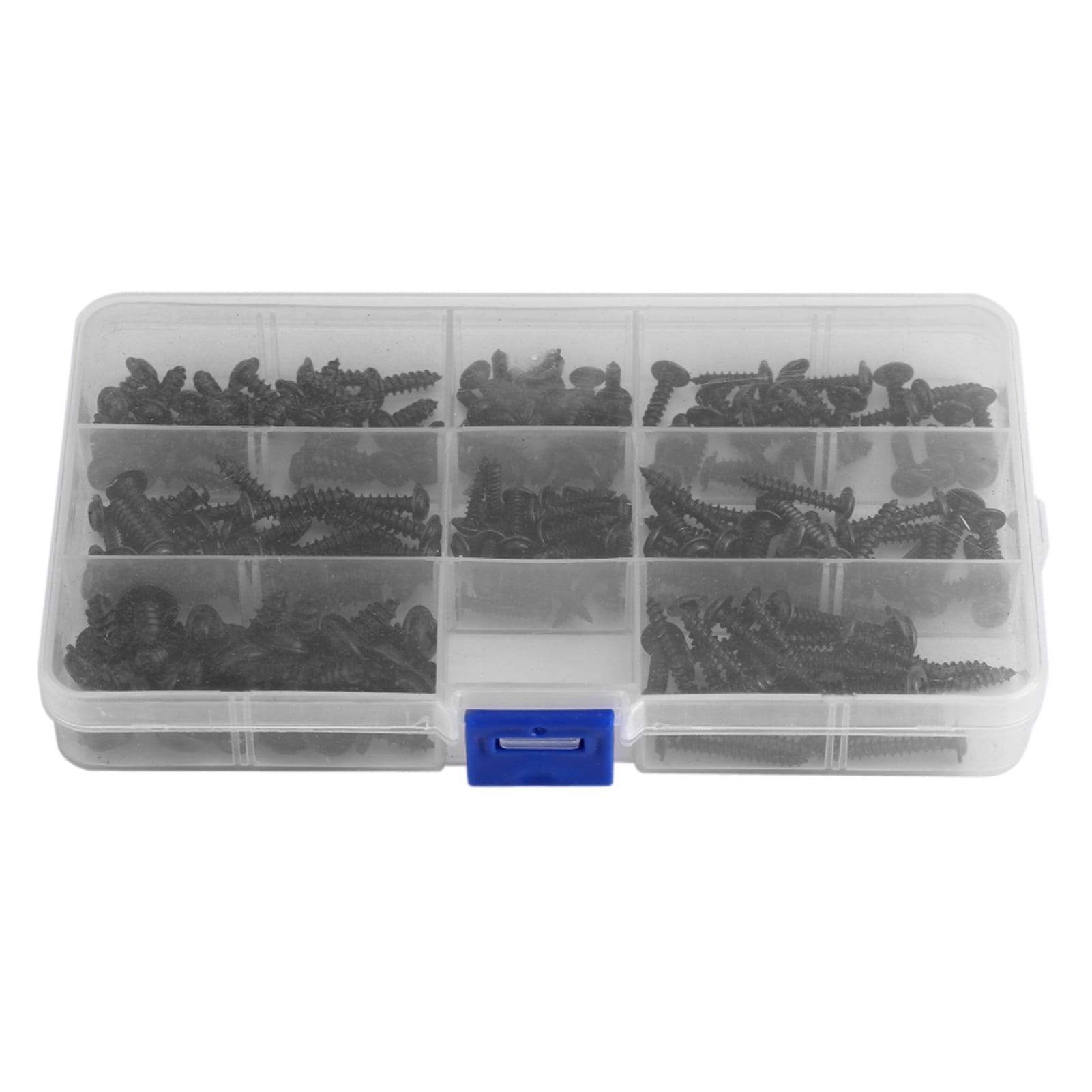 Self-Tapping Screws - 200Pcs Black Stainless Steel Round Head Self ...