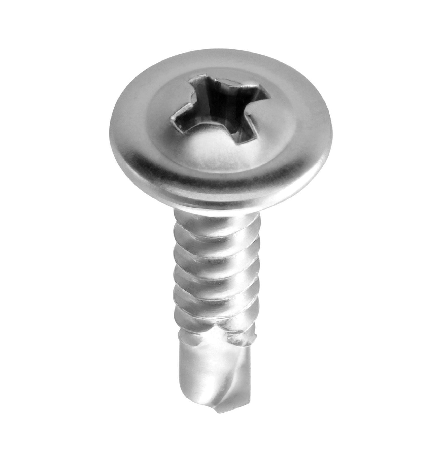 Self Tapping Screws 3/4 Inch - 350pcs #8 Stainless Steel Phillips Wafer ...