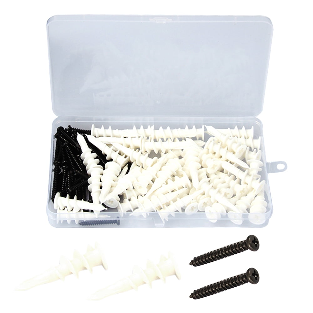 Self Tapping Screws Anchors Kit, 100 Pieces Self Drilling Drywall Kit ...