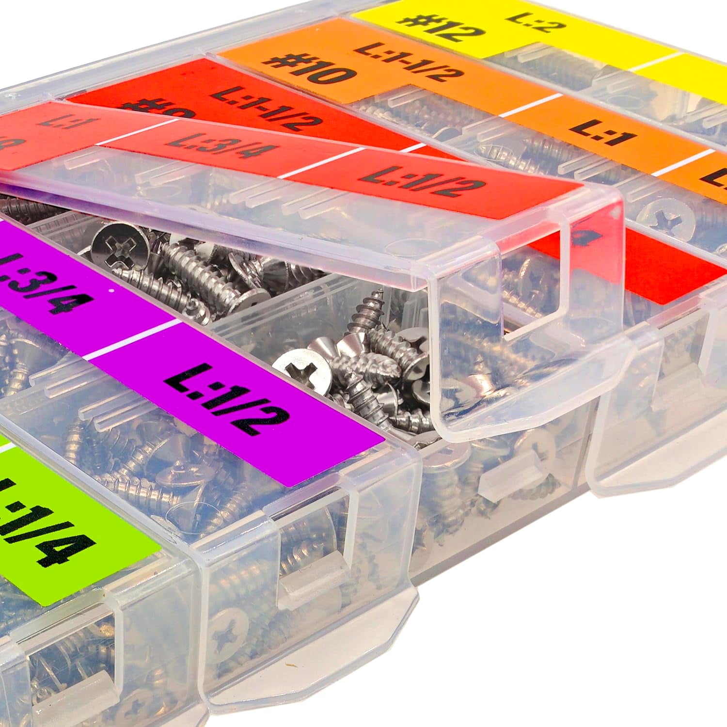 ZHIMEI-Self Tapping Screws Assortment Kit 528pcs Assorted Screws Set ...