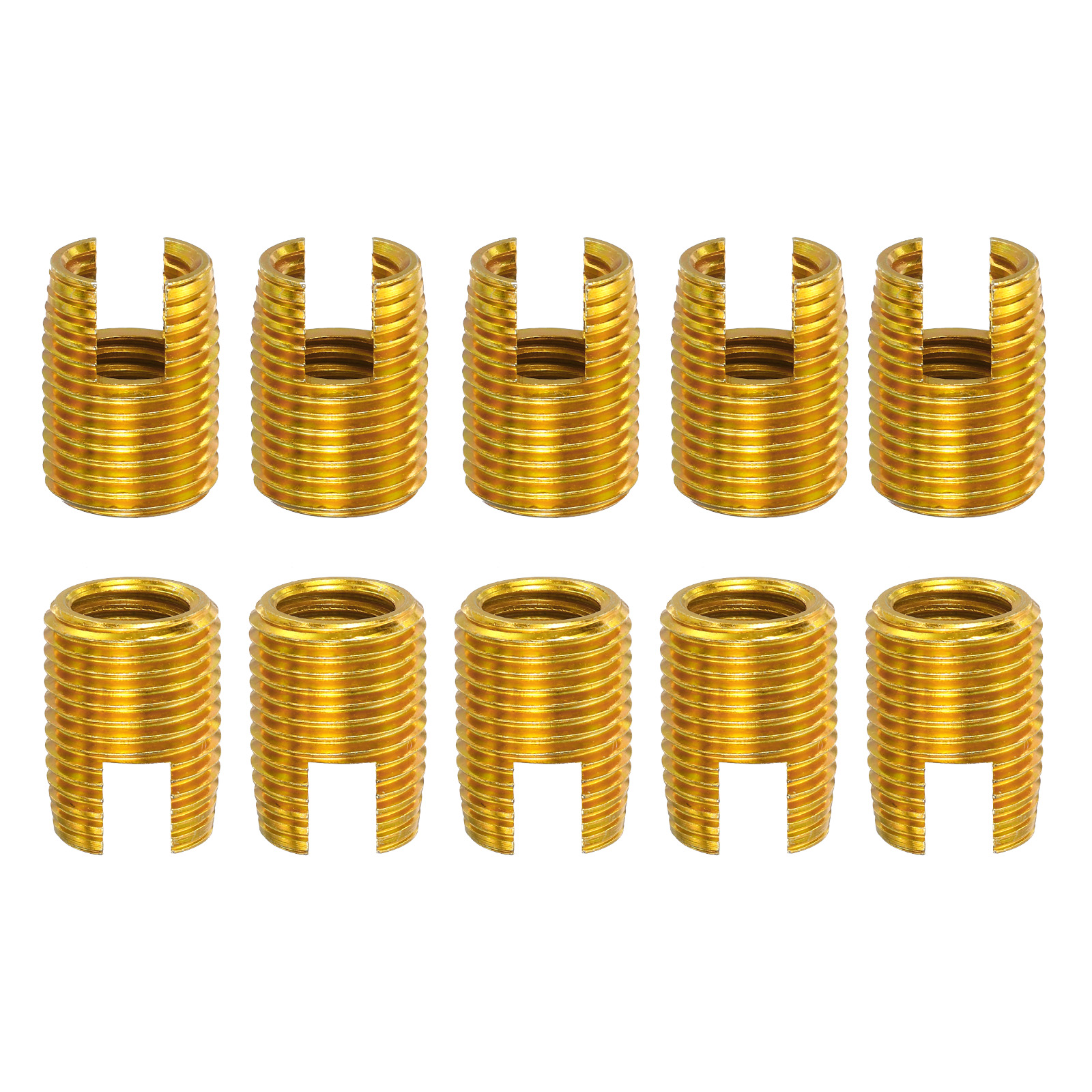 Self Tapping Threaded Inserts, 15Pack Inner M12 M16x22 Carbon Steel ...