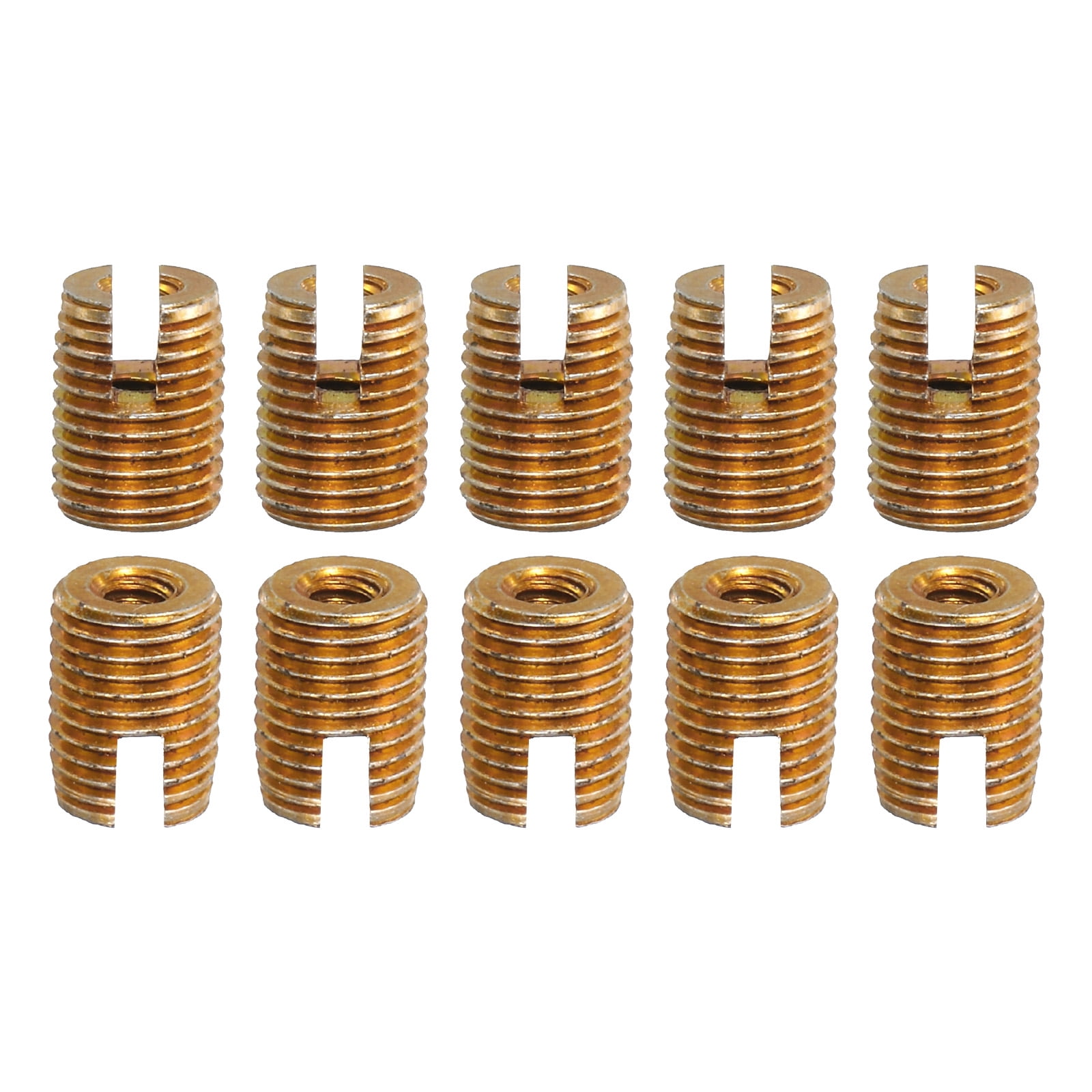 Self Tapping Threaded Inserts, 15Pack Inner M2 M4.5x6 Carbon Steel Nuts ...
