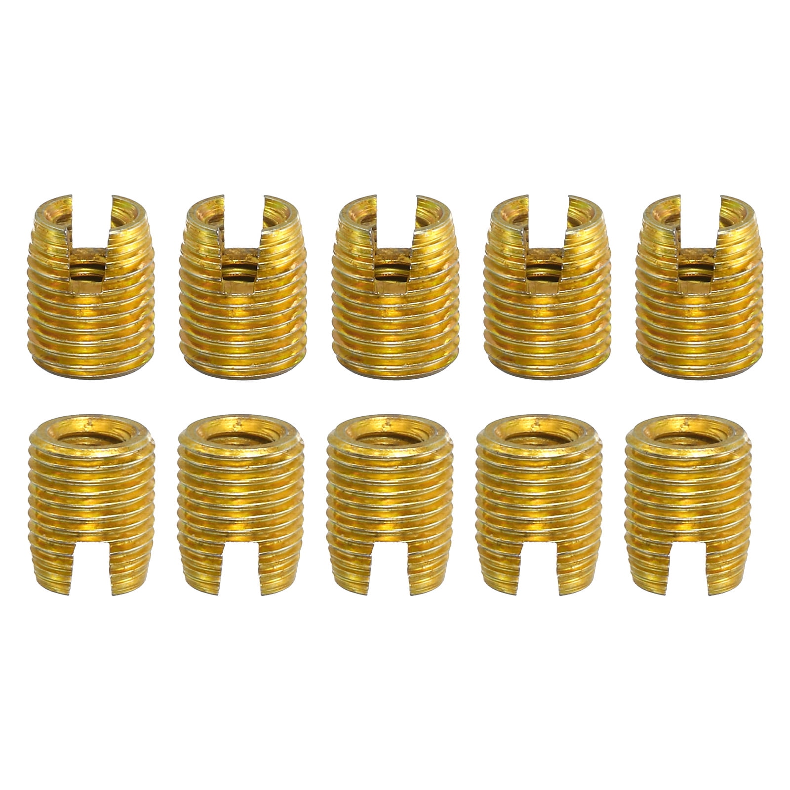 Self Tapping Threaded Inserts, 15Pack Inner M3 M5x6 Carbon Steel Nuts ...