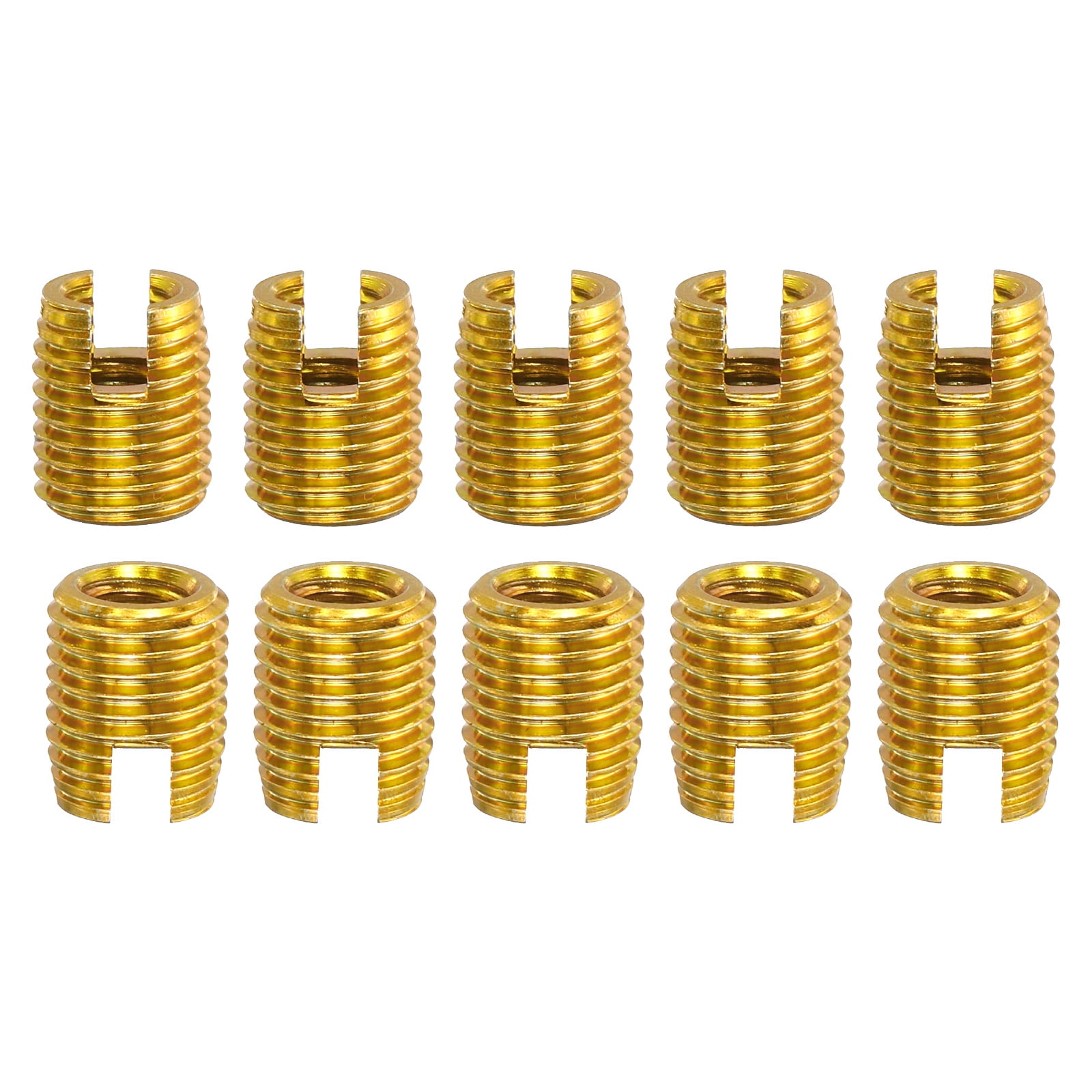 Self Tapping Threaded Inserts, 15Pack Inner M4 M6.5x8 Carbon Steel Nuts ...