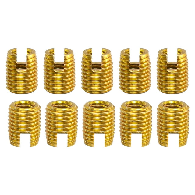 Self Tapping Threaded Inserts, 15Pack Inner M4 M6.5x8 Carbon Steel Nuts ...