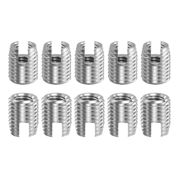 Self Tapping Threaded Inserts, 15Pack Inner M5 M8x10 303 Stainless ...