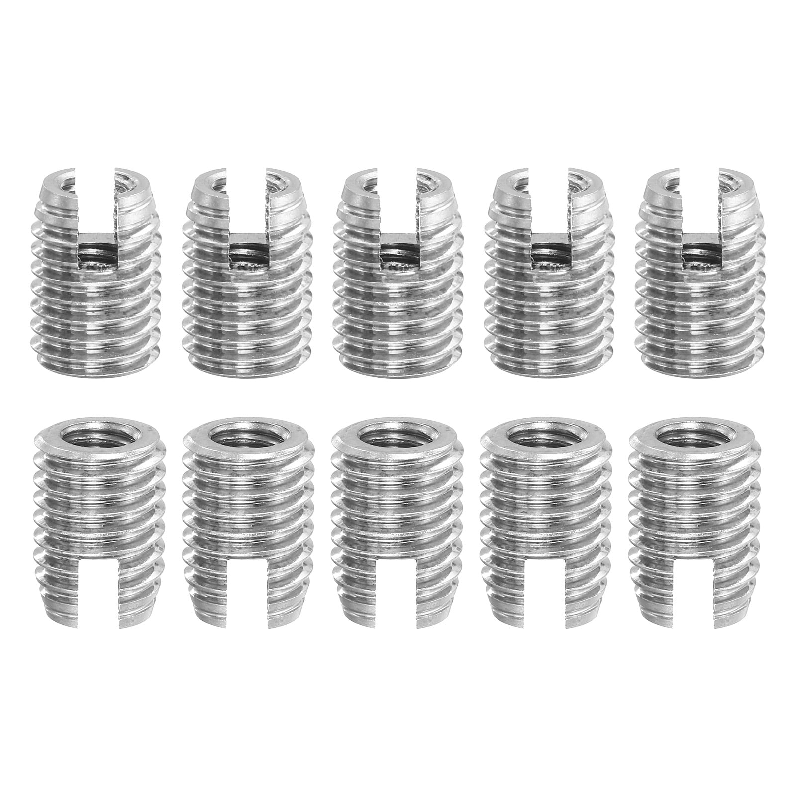 Self Tapping Threaded Inserts, 15Pack Inner M6 M10x14 303 Stainless ...