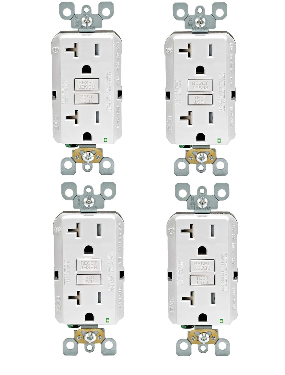 Self-Test SmartlockPro Slim GFCI Tamper-Resistant Receptacle with LED ...