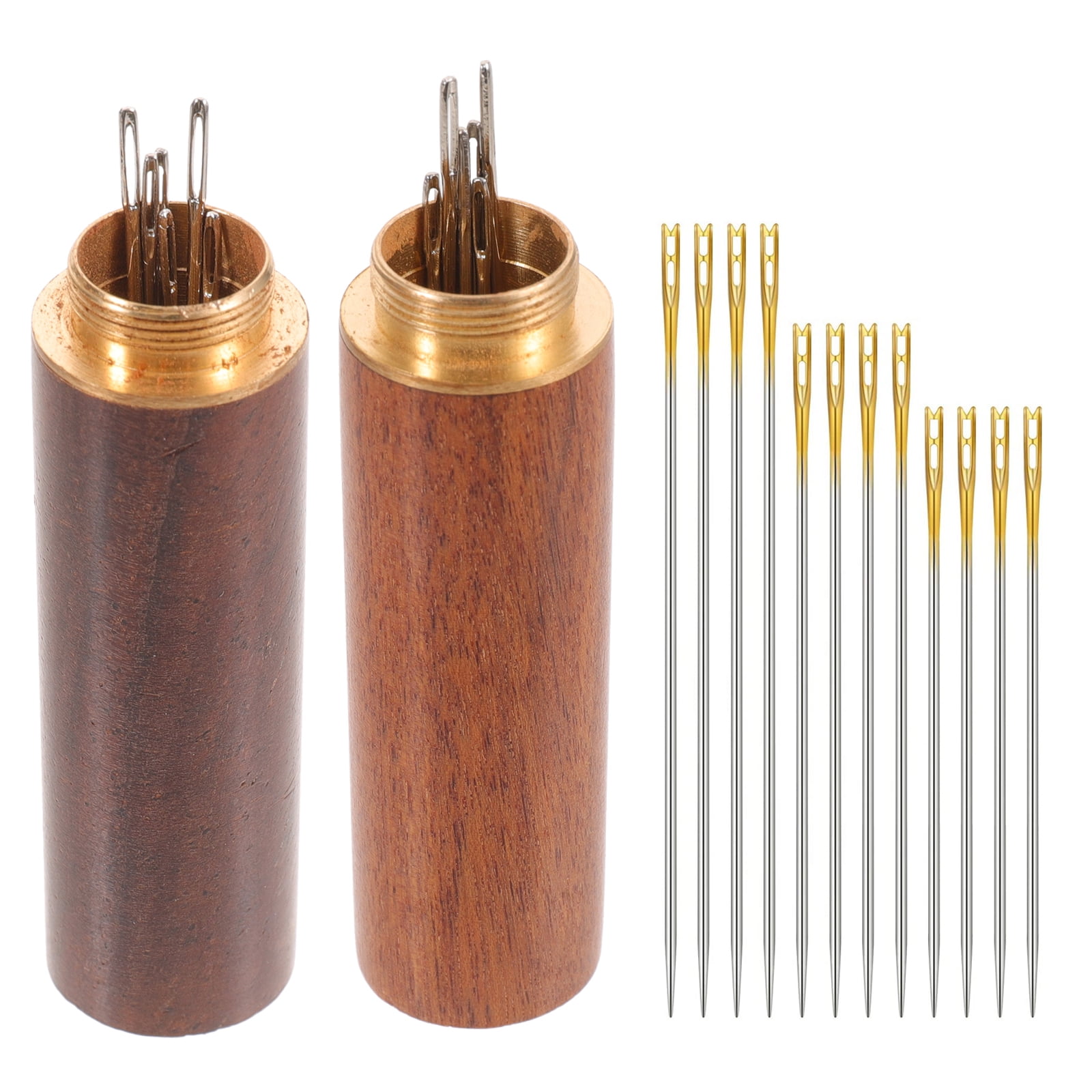 Self Threading Sewing Needle Large Needles Iron Sandalwood for Hand ...