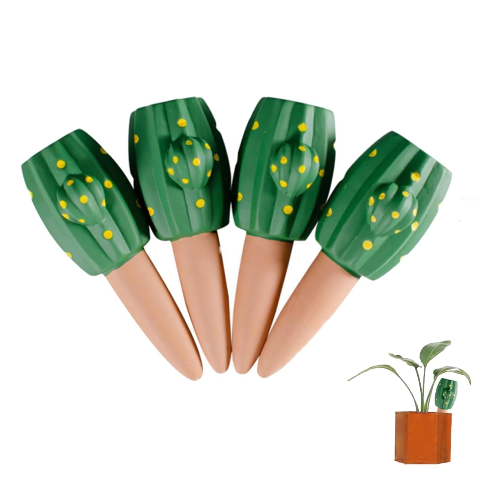 Self Watering Cactus 2024 New Cactus Self Watering Stakes Ceramic ...