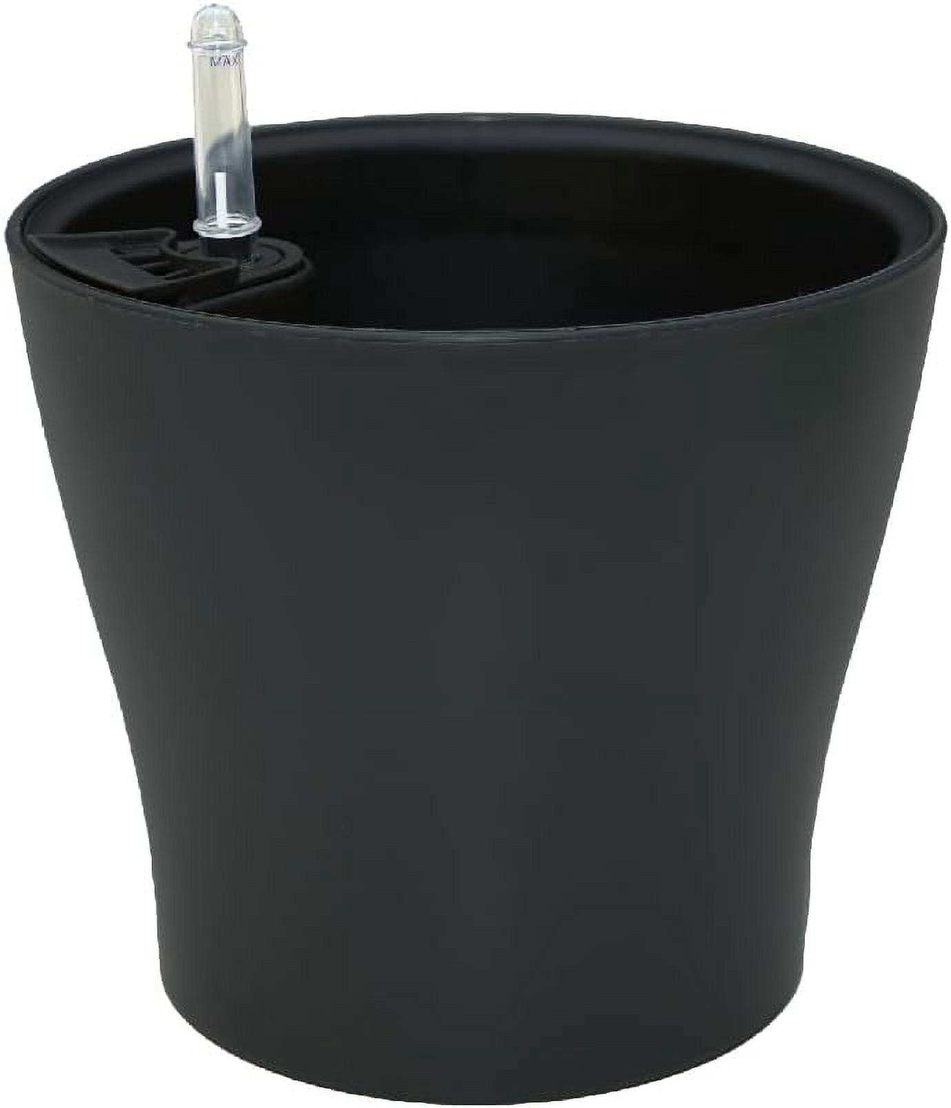 Self Watering Flower Pot with Pumice Stone & Water Level Indicator Easy ...