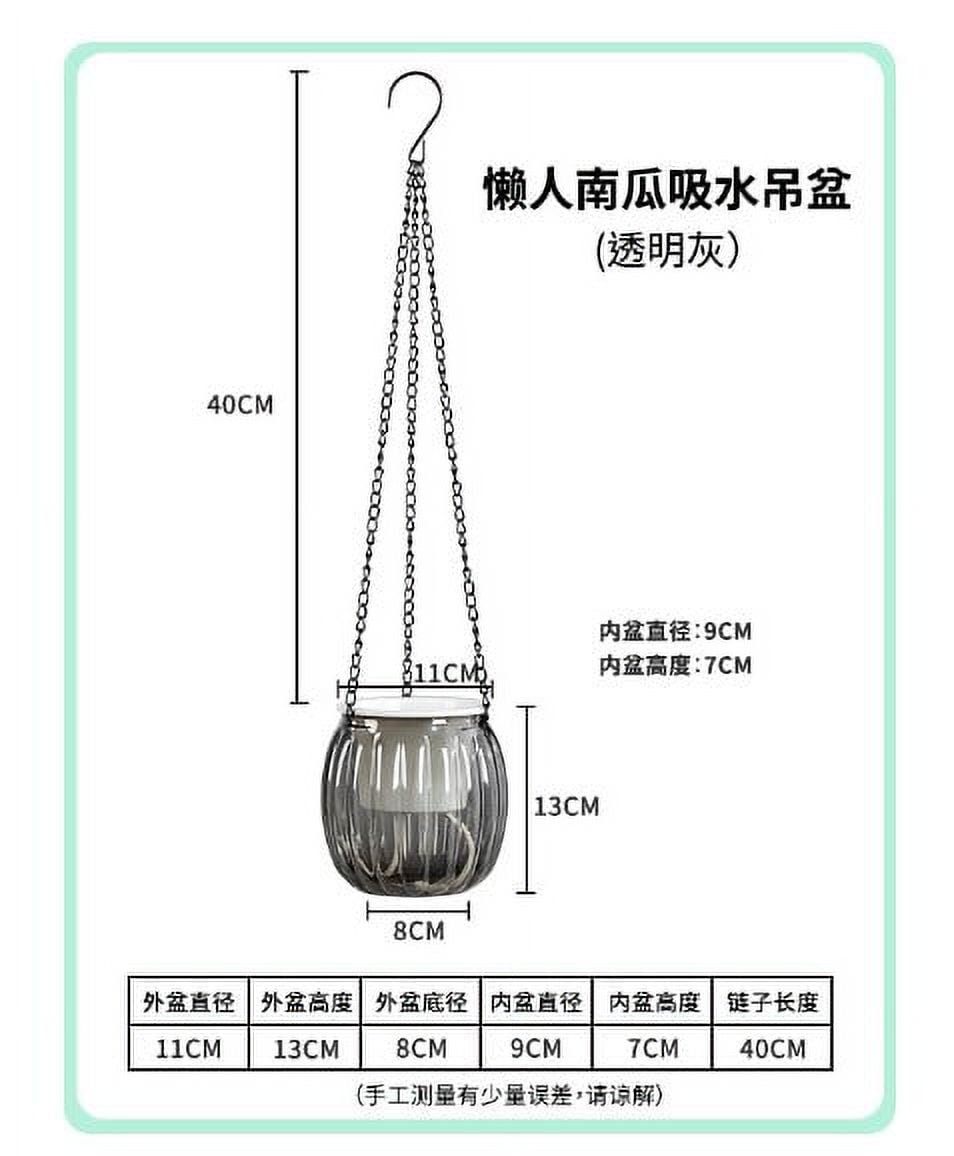 Self Watering Hanging Plant Pot Outdoor Indoor Hanging Flower Pot Plant ...