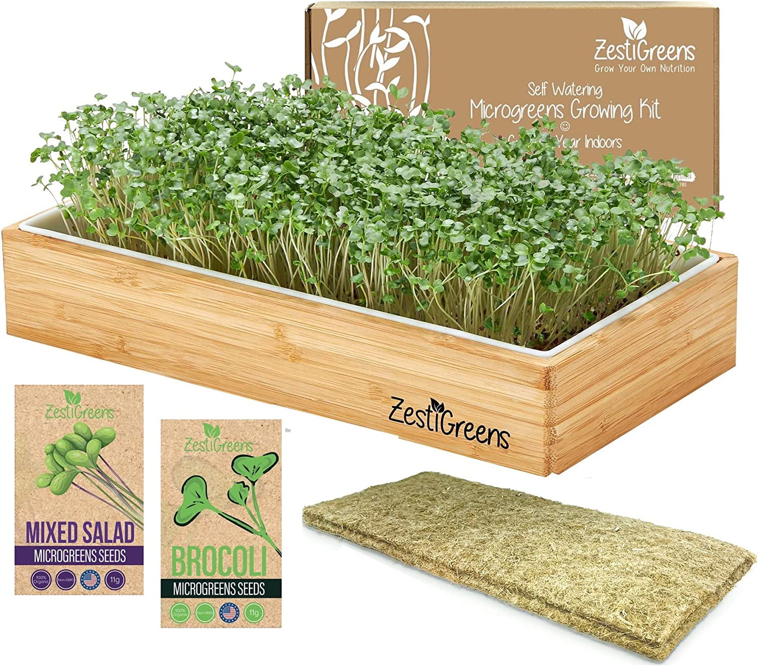 Self-Watering Microgreens Growing Kit – Easiest Way to Grow Fresh ...
