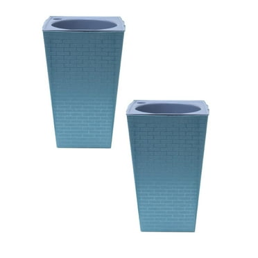 Cheer.US 2Pcs/Set Plant and Flower Pot, Self Watering Pots for Indoor ...