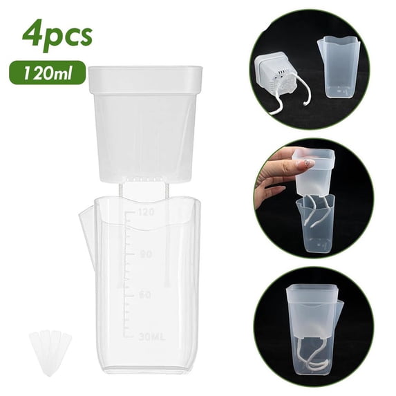 Self-Watering Planter Pots with Siphon System, 4/10 Pack Transplant ...