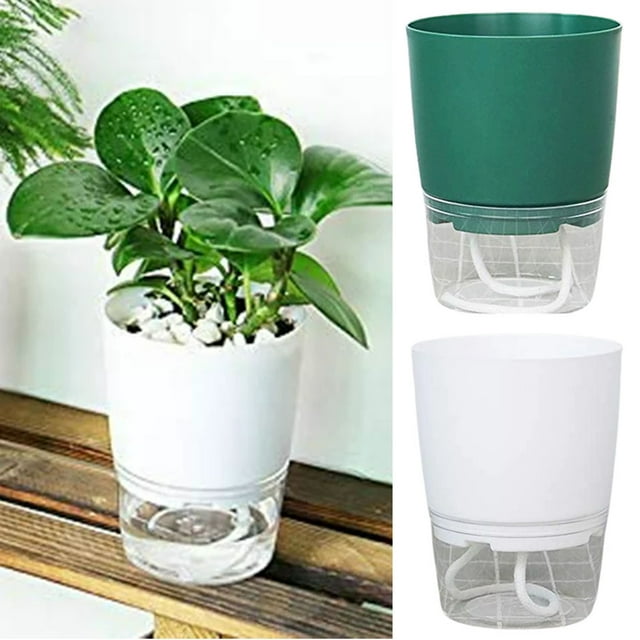 Self Watering Planter Pots for Indoor Plants, African Violet Pots with ...
