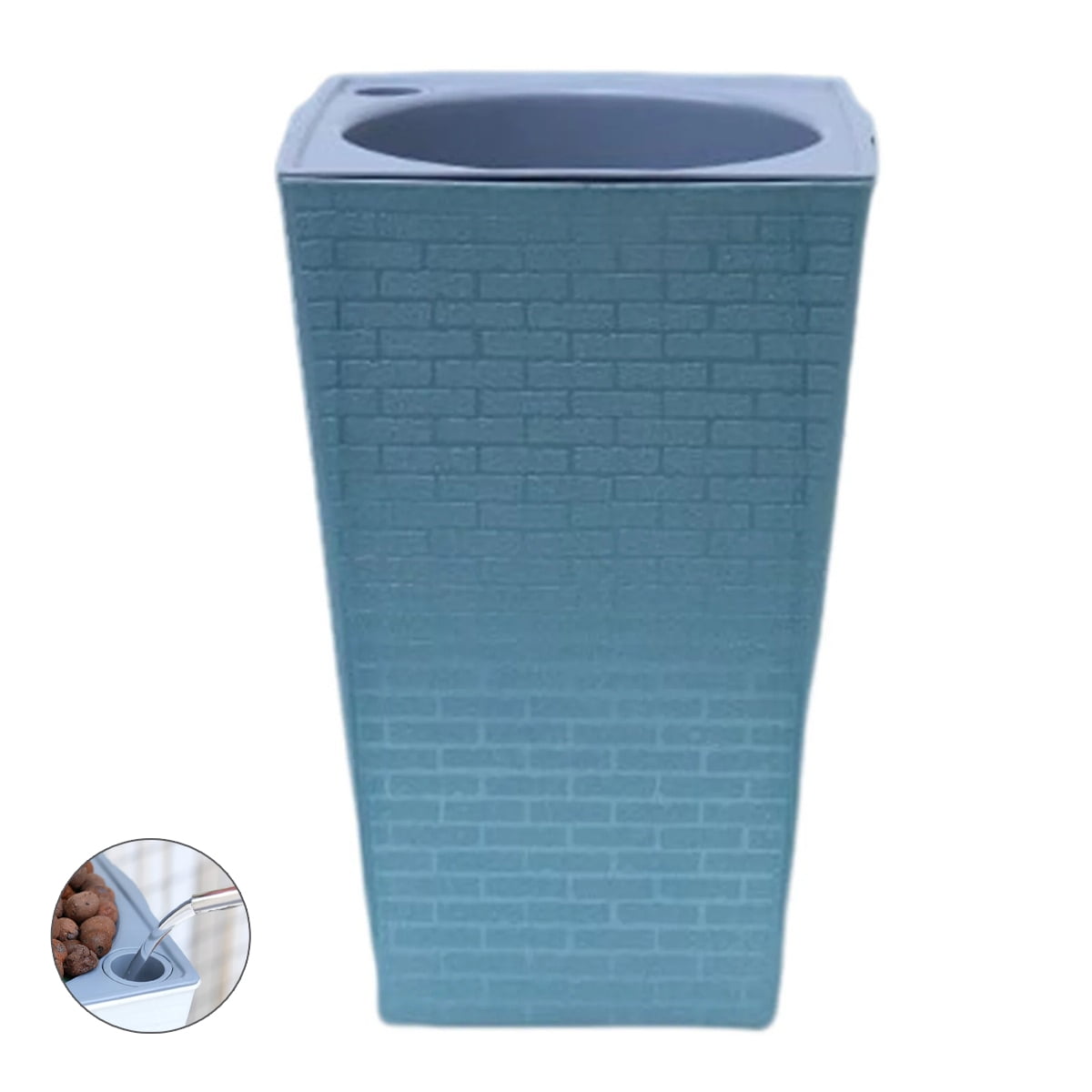 Self Watering Plastic Planter Smart Self Watering Plant Flower Pot for ...