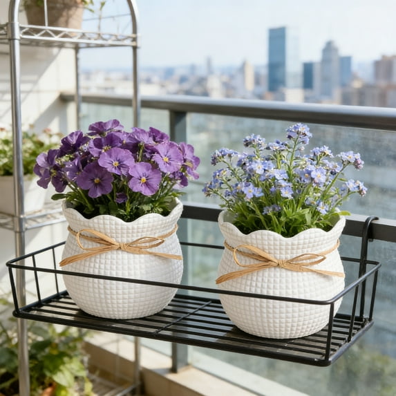 Self-Watering Plastic Planter, Thickened Breathable Indoor Pot with ...