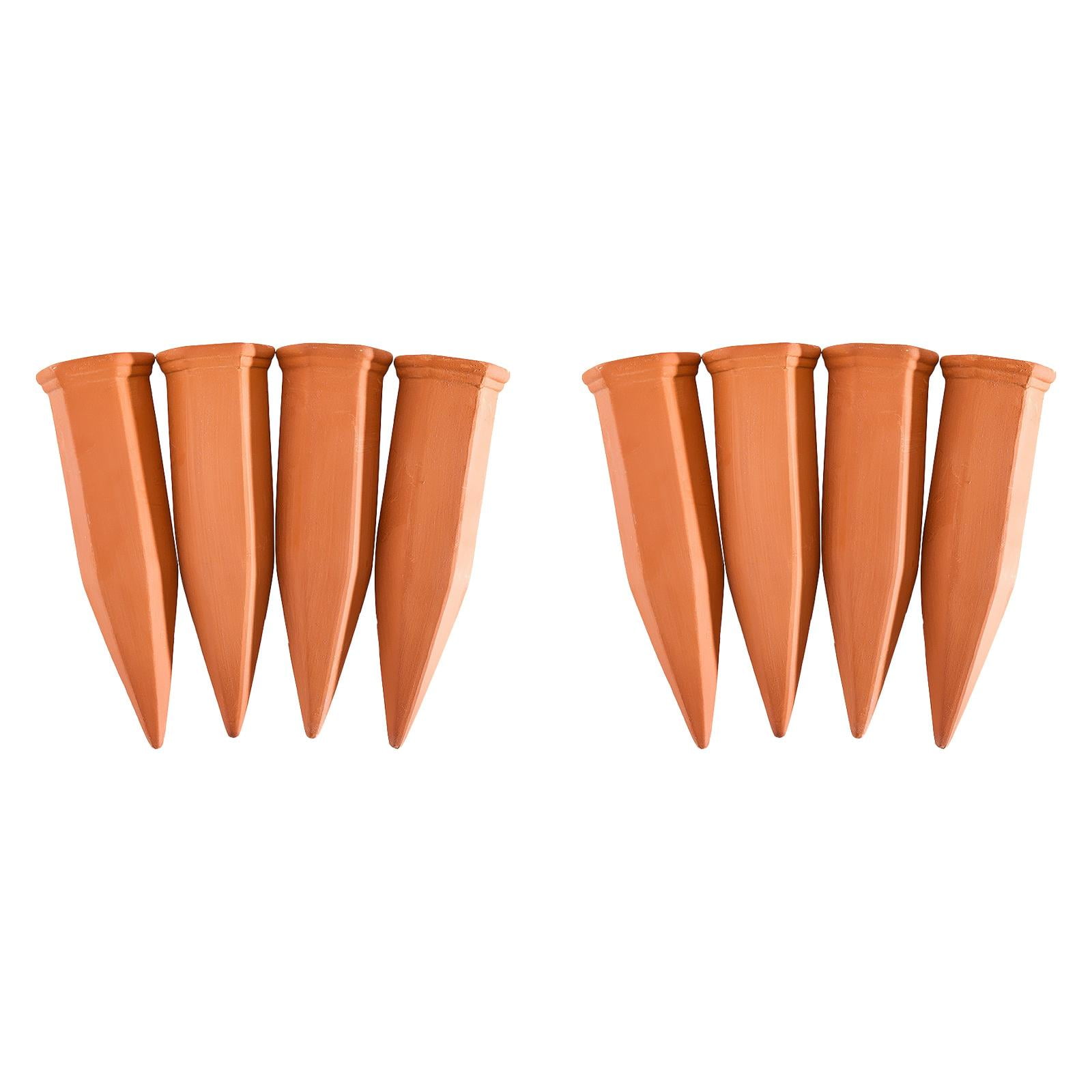 Self-Watering Stakes for Indoor Outdoor (4 Count) Terracotta Watering ...