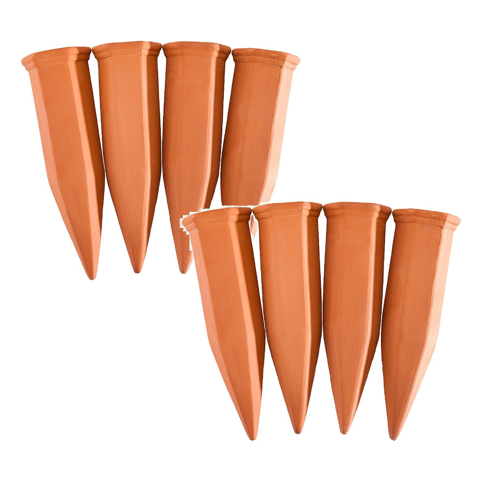 Self-Watering Stakes for Indoor Outdoor (4 Count) Terracotta Watering ...