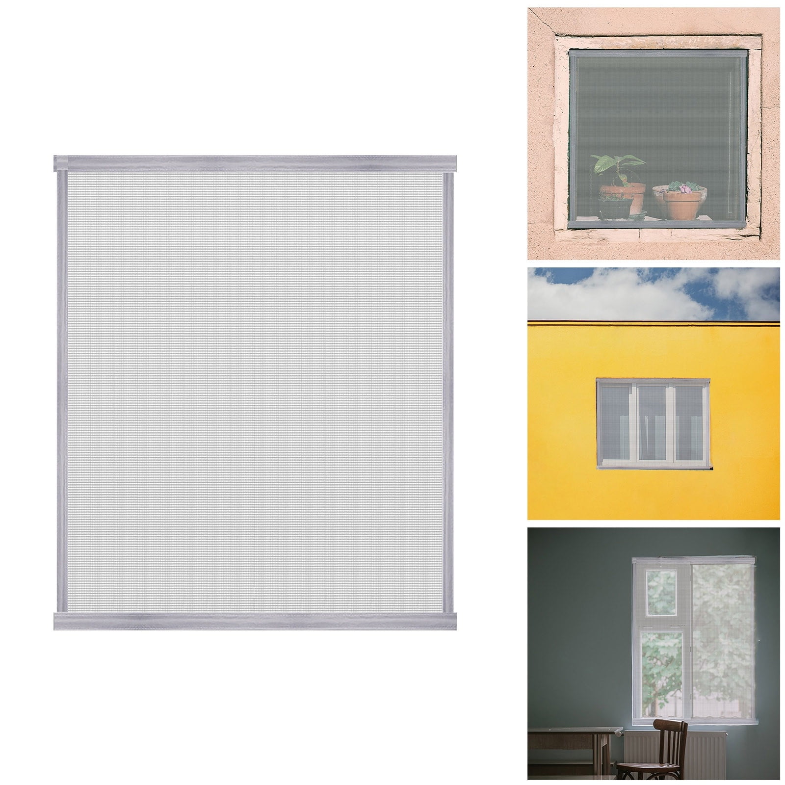 Self Window Screen No Tools Needed Removable Mesh Netting for Doors and ...