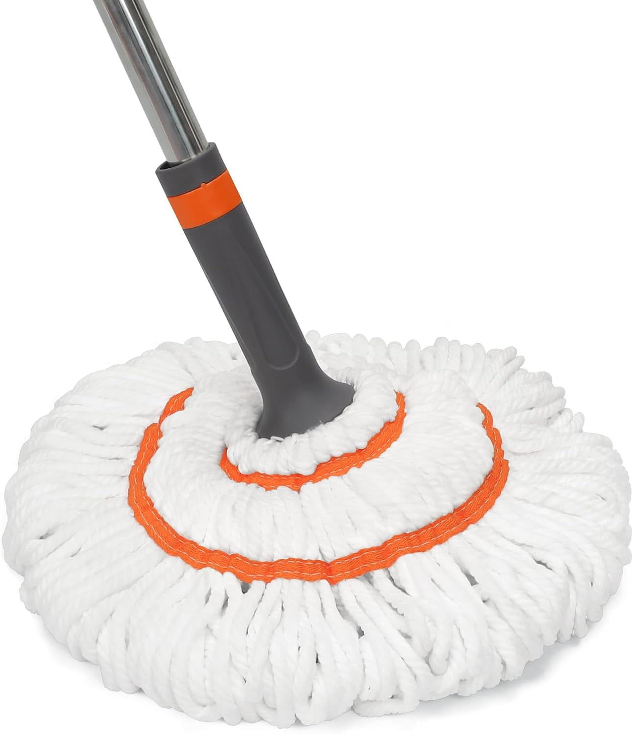 Self-Wringing Twist Floor Mops – 55” Long Handle Microfiber Mops for ...
