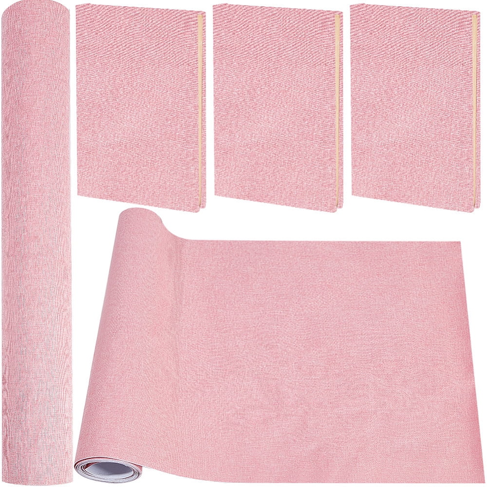 Self-adhesion Linen Book Covers 2000x425x0.5mm Pink - Walmart.com