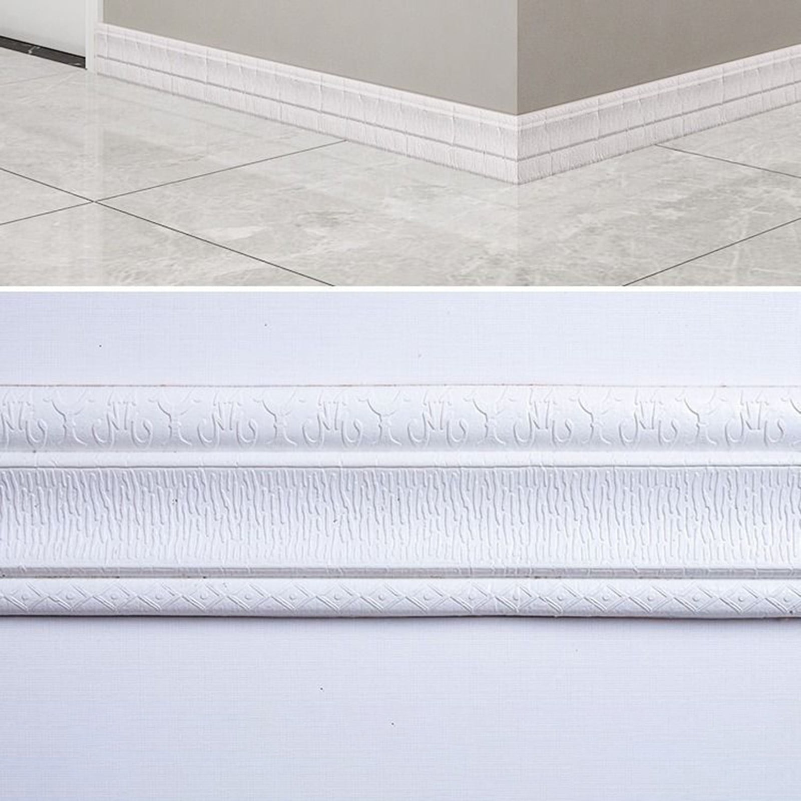 Self-adhesion Skirting Board Decoration Wall Sticker 3D Foam Wall ...