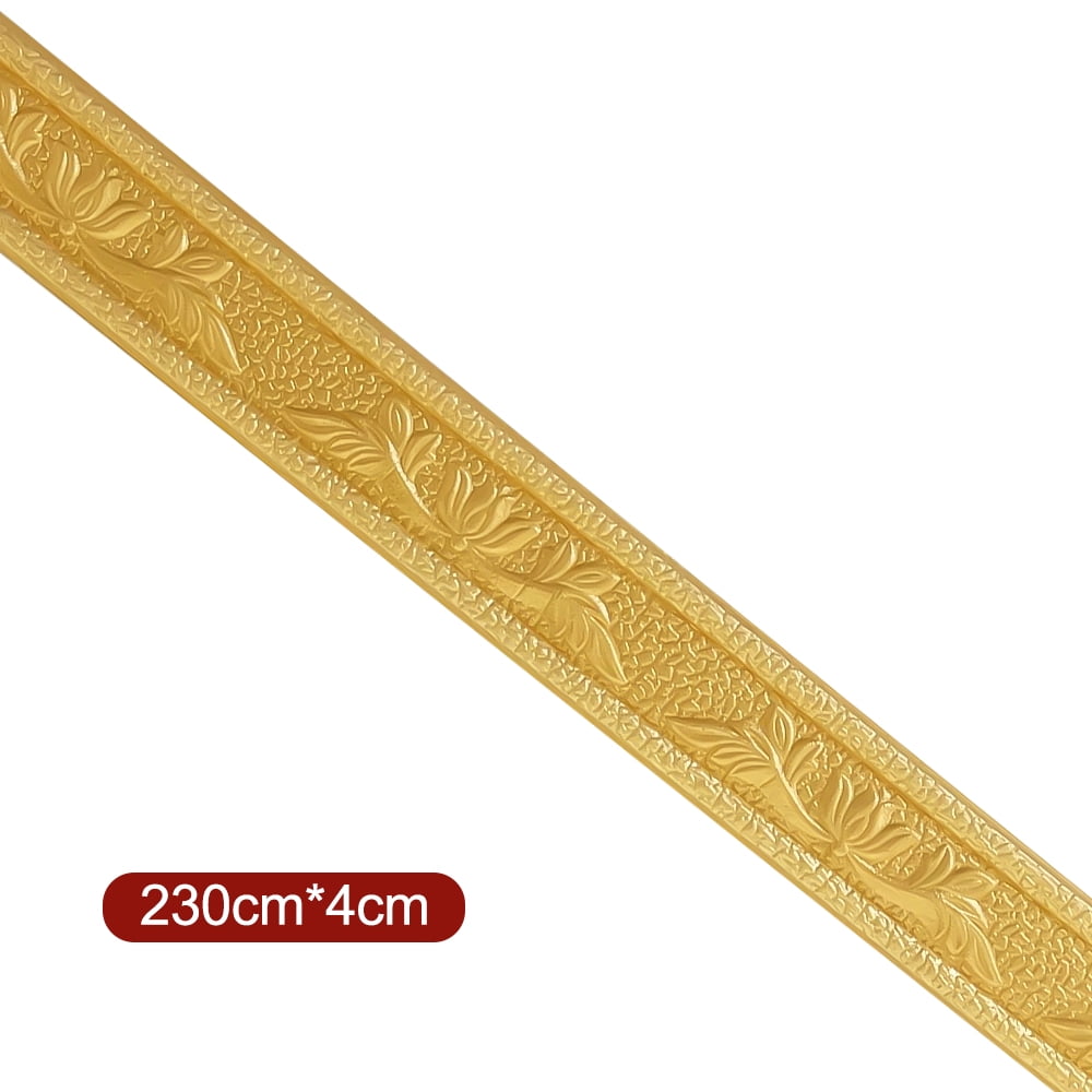 Self-adhesive 3D Wall Edging Strip Border Waterproof Foam Modelling ...