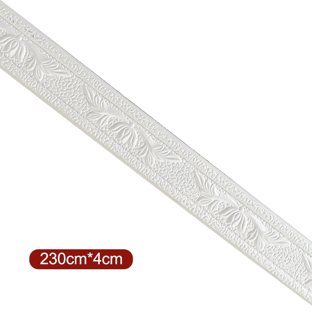 Self-adhesive 3D Wall Edging Strip Border Waterproof Foam Modelling ...