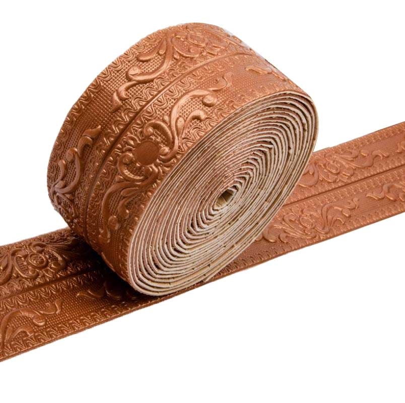 Self-adhesive 3D foam wallpaper border, 3D embossed wall covering line ...