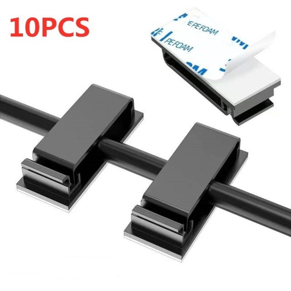 Self-adhesive Cable Organizer Wire Tie Cable Clamp Clips Holder Clamp ...