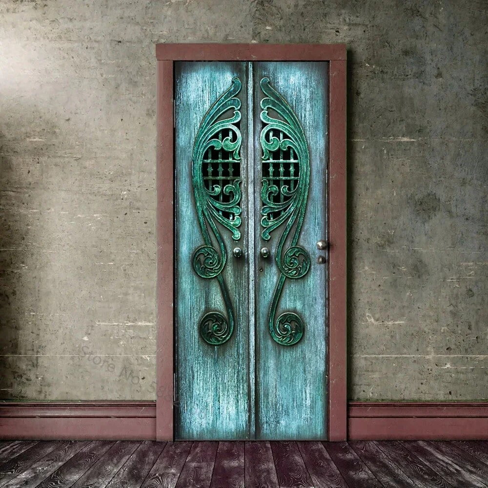 Self-adhesive Color Container Telephone Booth Door Stickers Waterproof ...