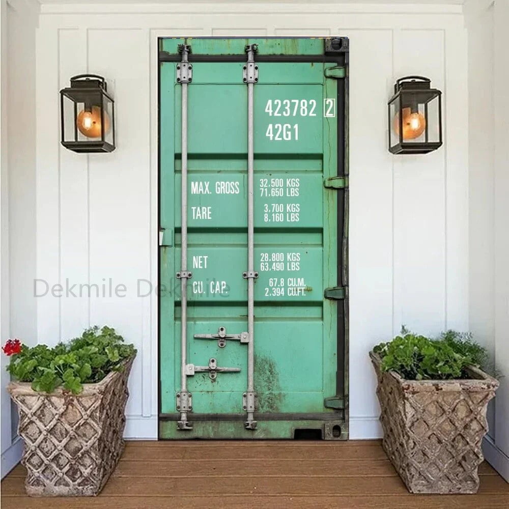 Self-adhesive Color Container Telephone Booth Door Stickers Waterproof ...