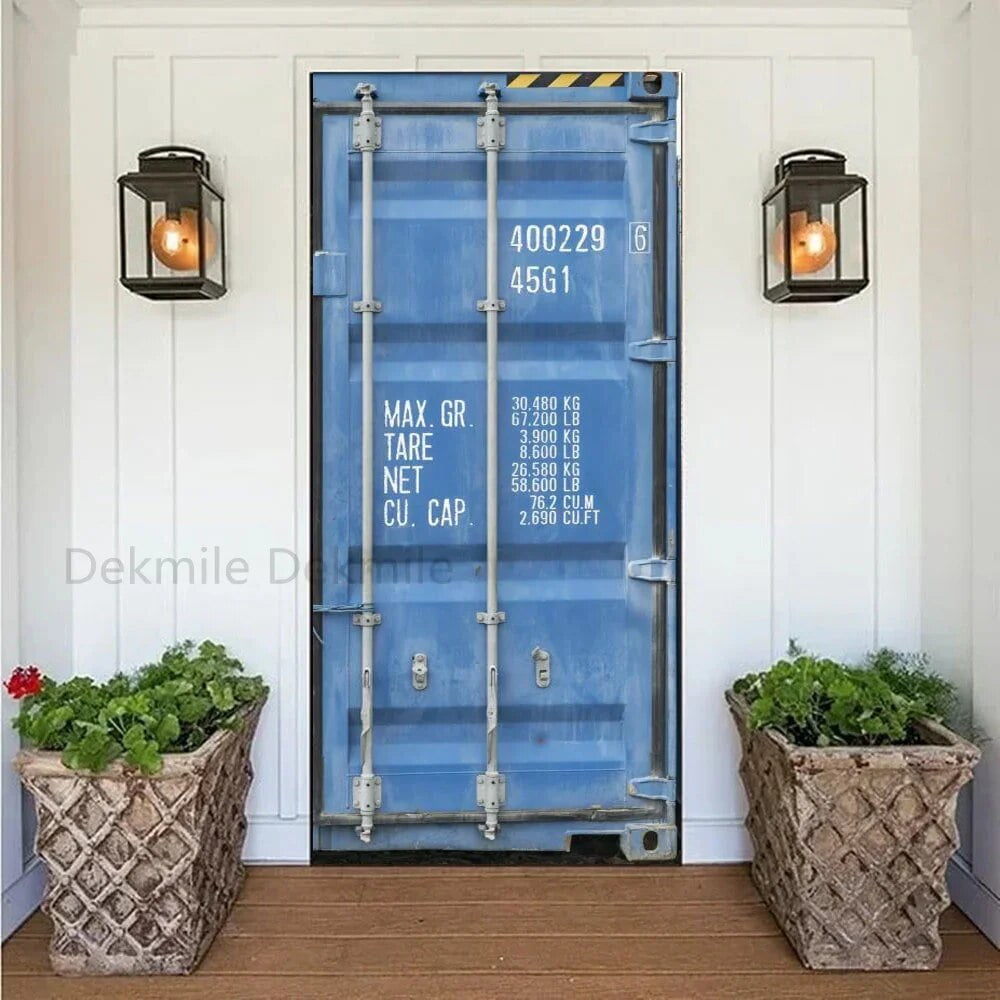 Self-adhesive Color Container Telephone Booth Door Stickers Waterproof ...