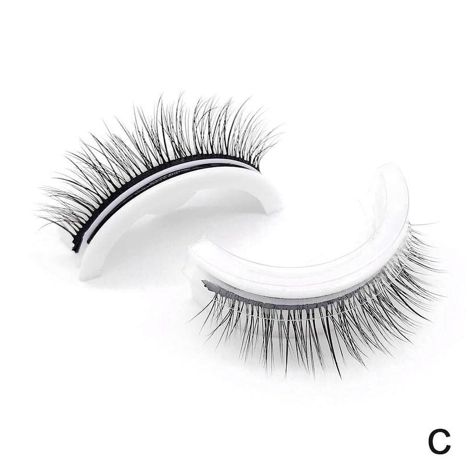 Self-adhesive False Eyelashes Reusable Natural 3D Lashes Eye Lash L8N0 ...