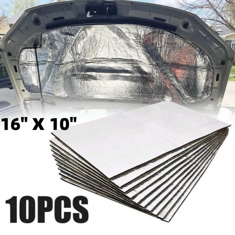 Self-adhesive Fireproof Sound Deadener Heat Insulation Mat For Car Hood ...