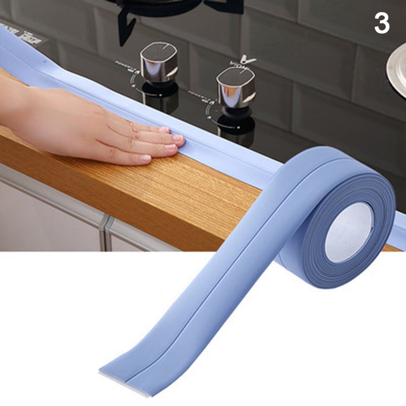 Self-adhesive Kitchen Ceramic Stickers Tape Pvc Wall Corner Line Sink ...