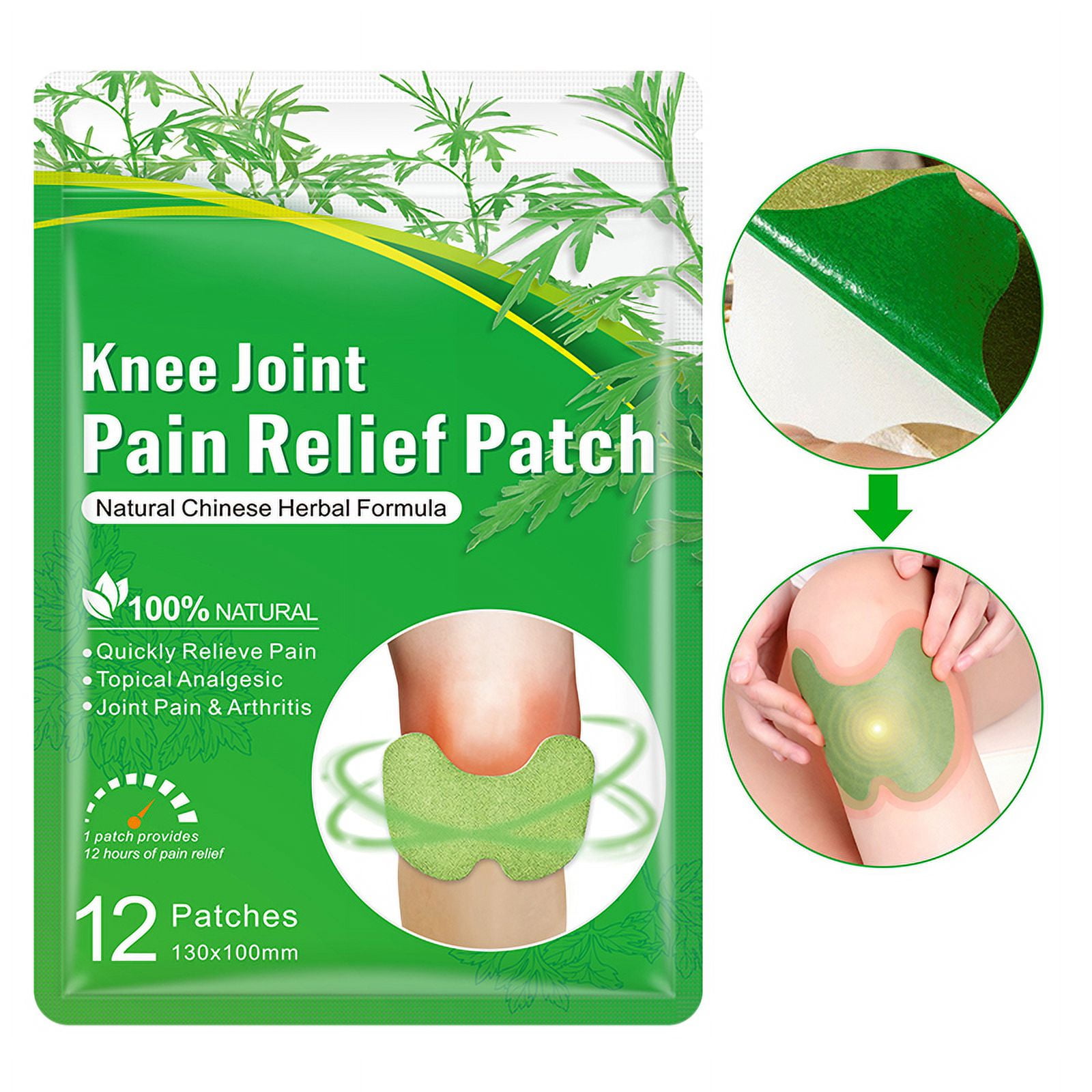 Self-adhesive Knee Pain Patch 12pcs Health Safety Shoulder Neck Paste ...