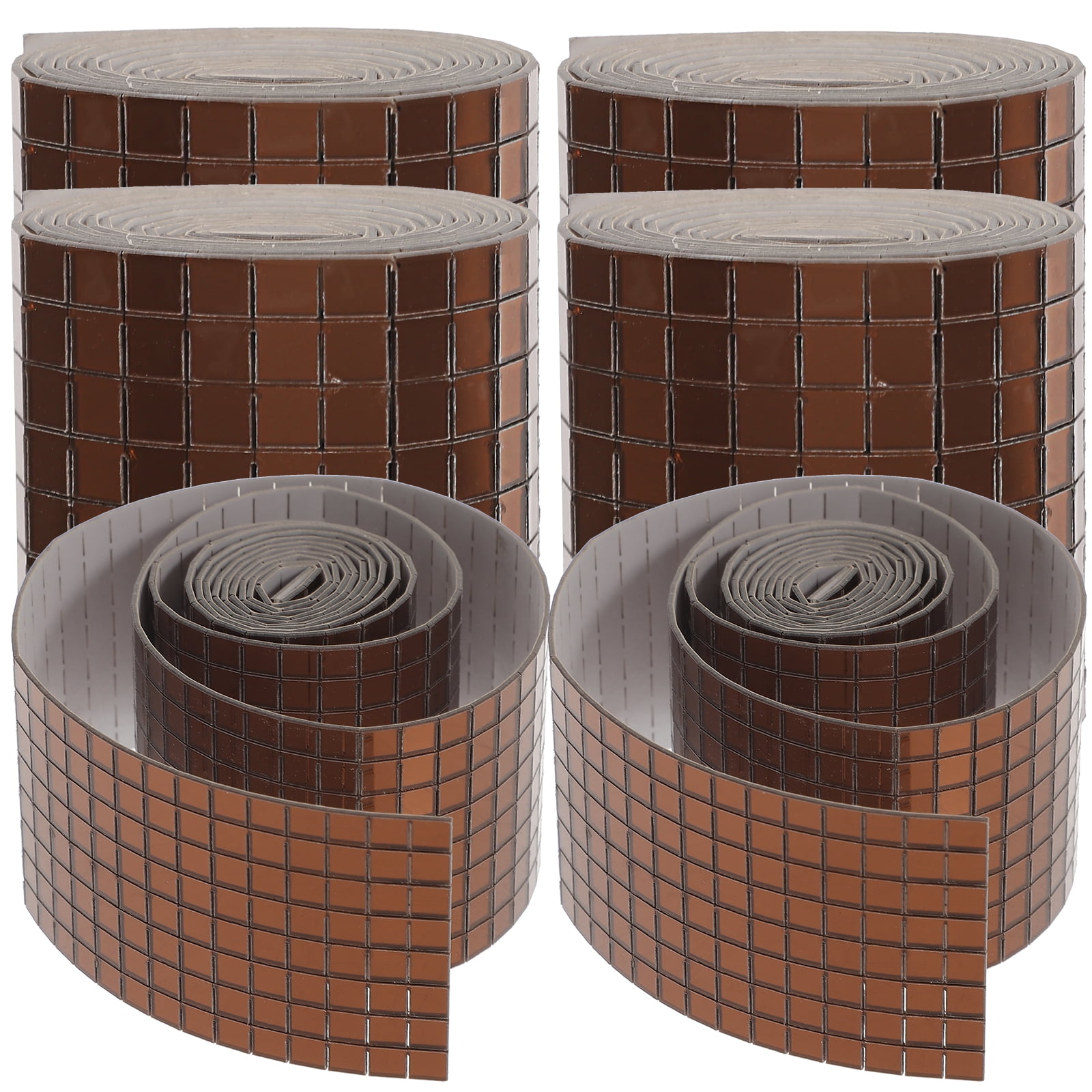 Self-adhesive Mosaic Stickers 6 Rolls DIY Decal Tile Home Decor Square ...