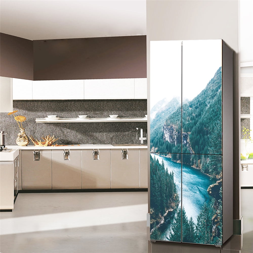 Self-adhesive Refrigerator Stickers Creative Wallpaper Custom Wall ...
