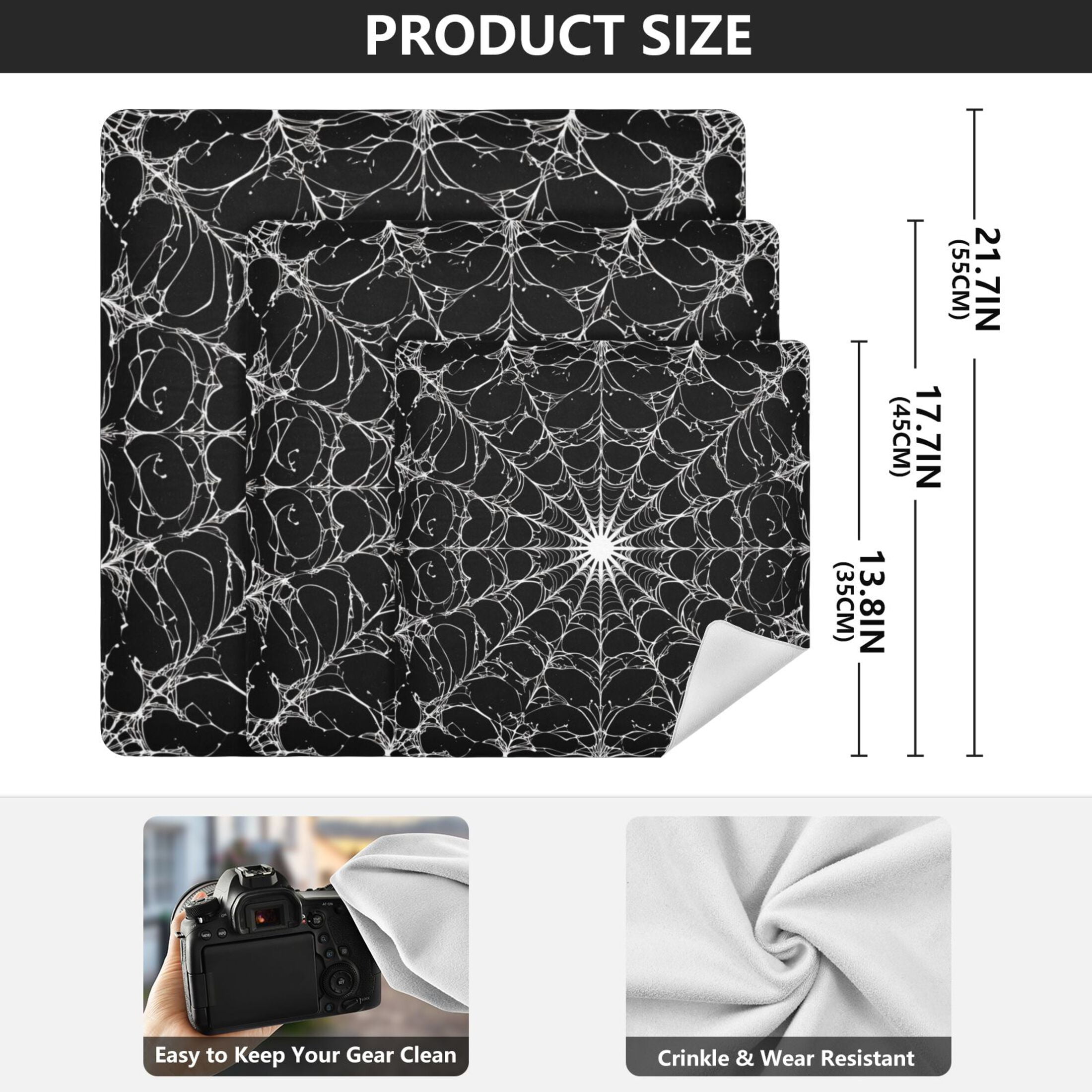Self-adhesive Velcro Cosmetic Bag 13.8' x 13.8', Lightweight Anti ...
