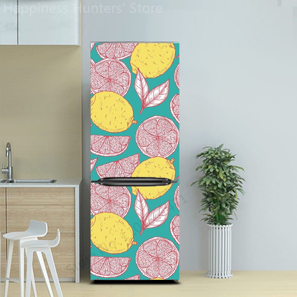 Self-adhesive Wallpaper On The Refrigerator Waterproof Removable Poster ...