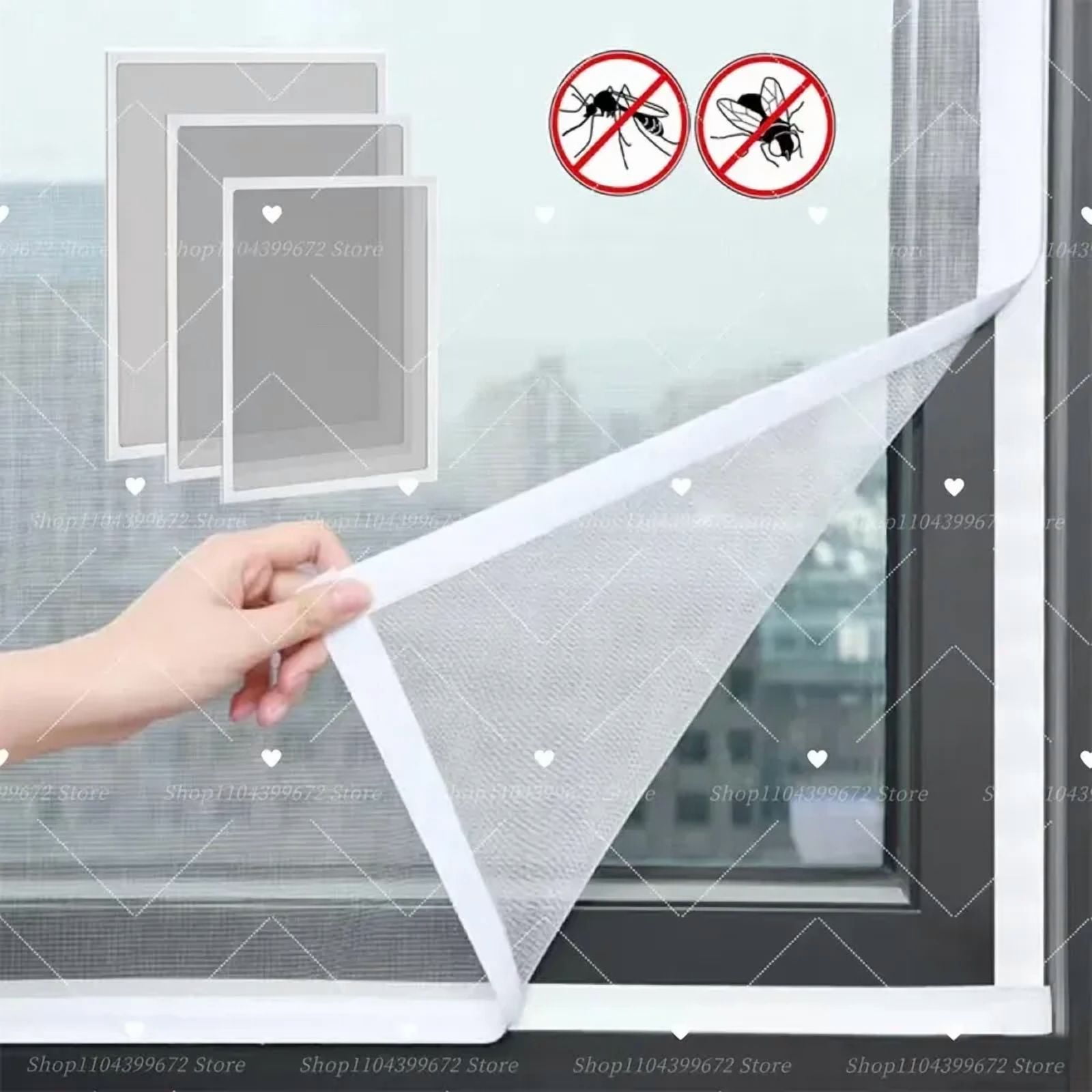 Self-adhesive Window Mosquito Net White Anti-mosquito Window Screens ...