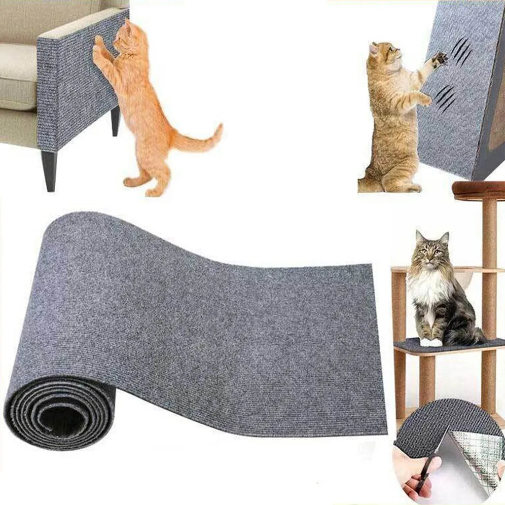 Self-adhesive scratching carpet cat wall, scratching mat, scratching ...