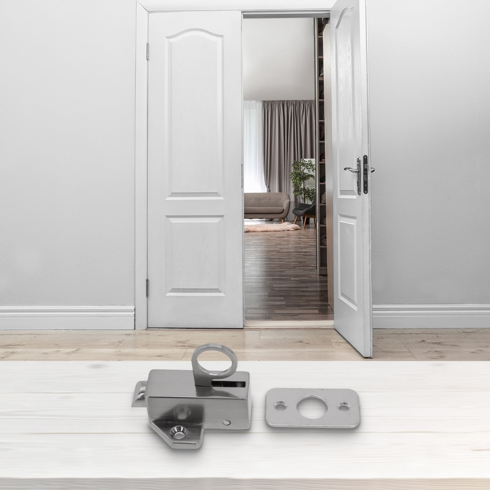 Self-closing Latch Bolt Aluminum Alloy Automatic Spring Latch Door ...