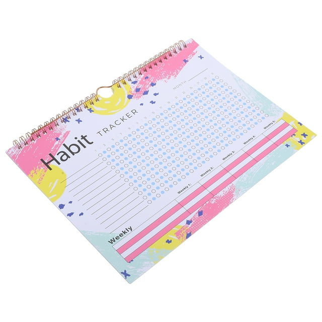 Self-discipline Check-in Schedule English Habit Tracker - Walmart.com