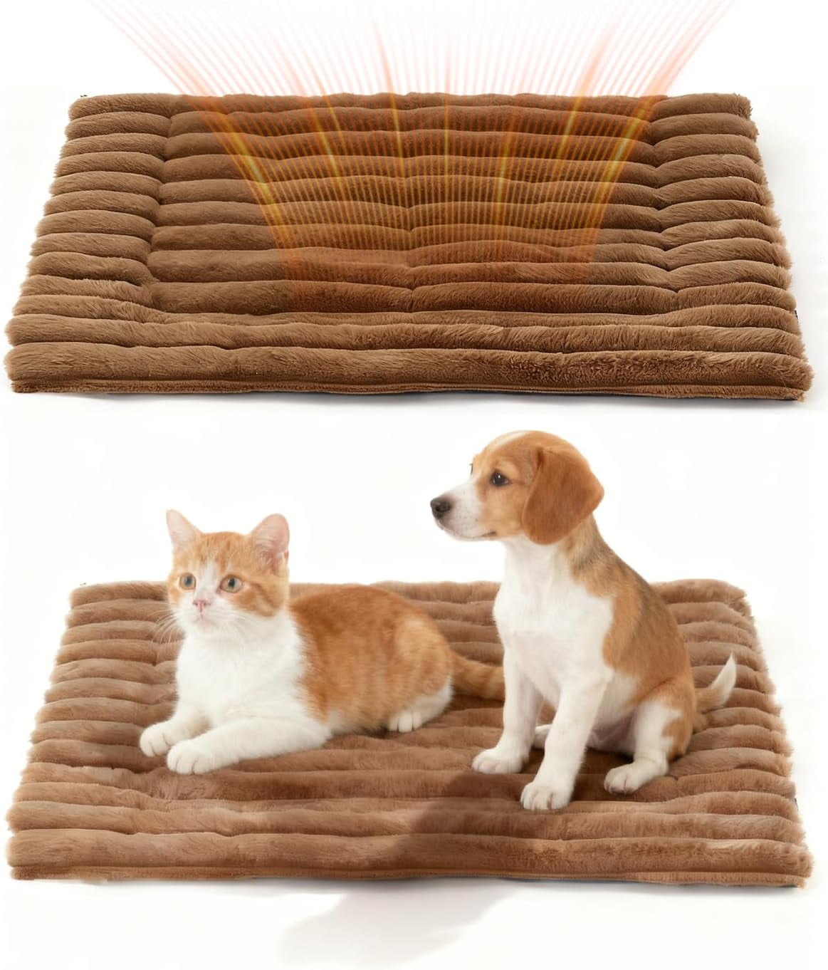 Self-heating pet mat for warmth without electricity, featuring ultra ...
