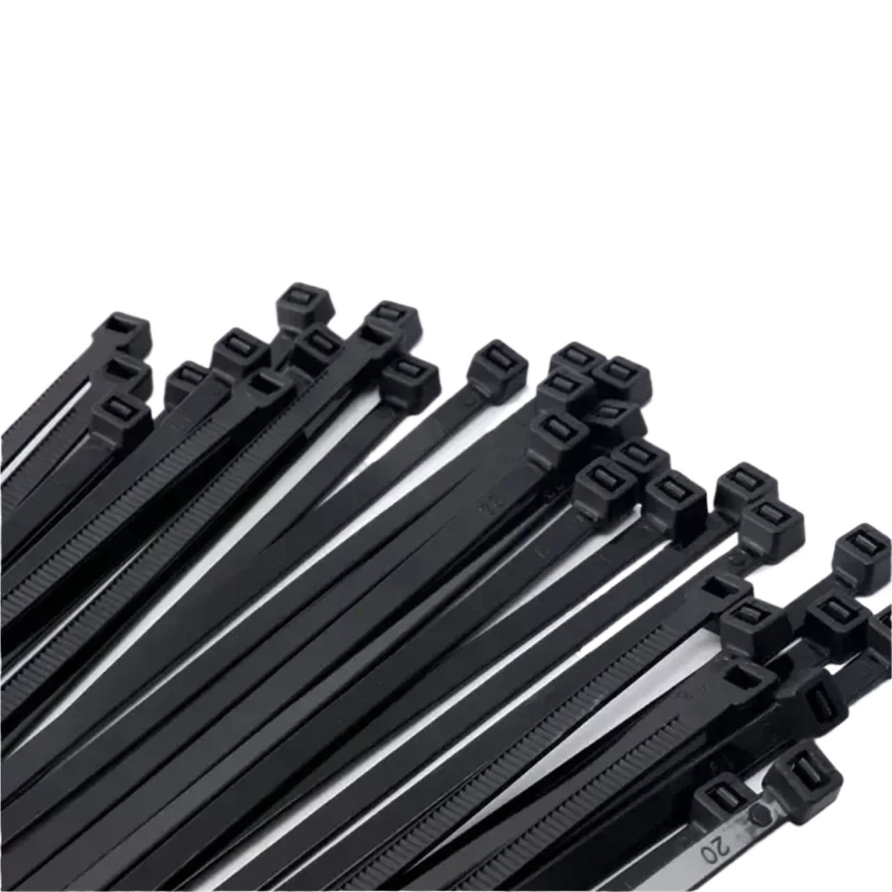 Self-locking Plastic Tie BLACK Zip Wraps Strap Cable Tie Set Fastening ...